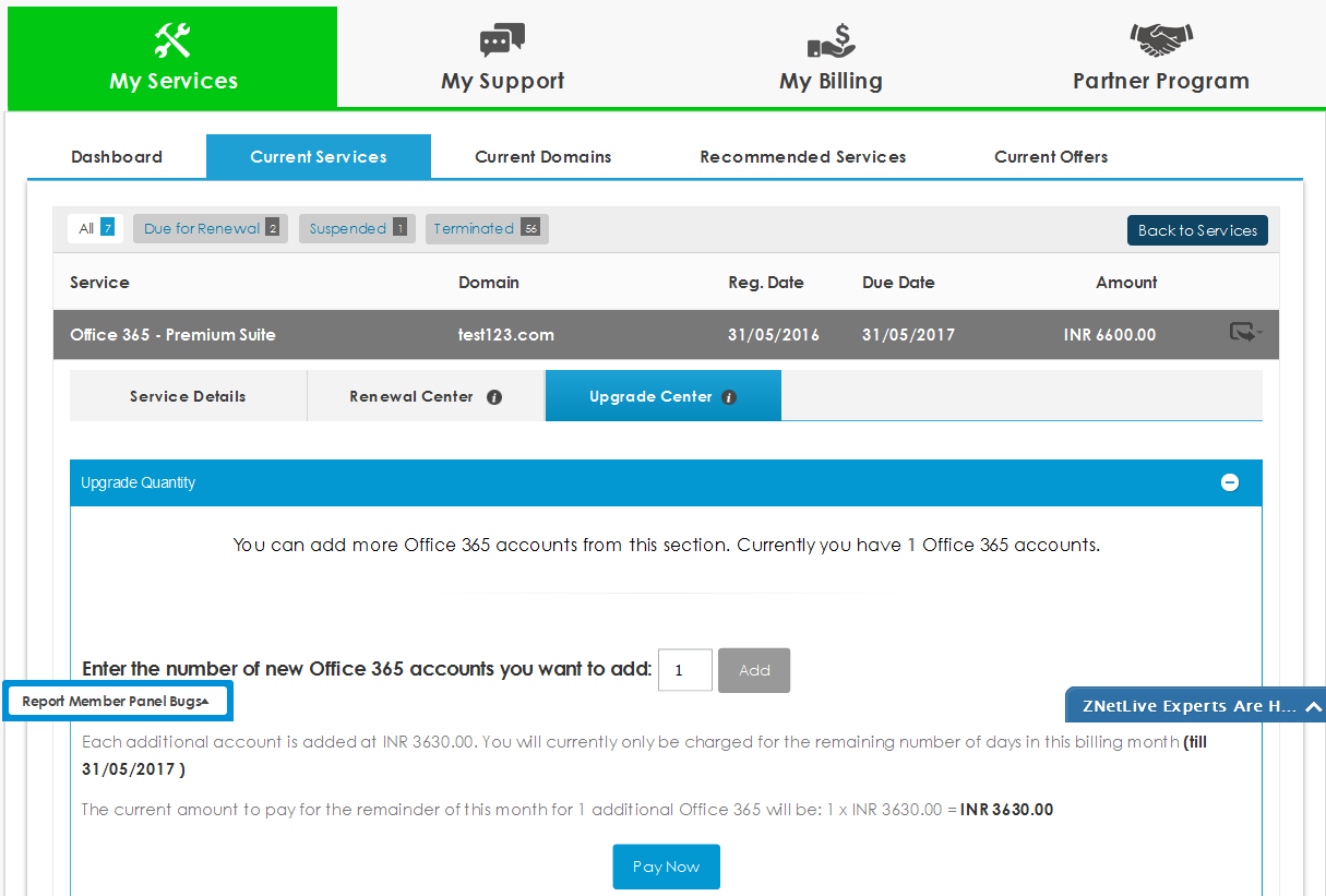 Upgrade Plan : In the Upgrade Plan section, you can upgrade your ...